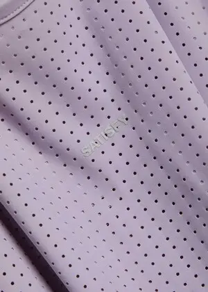 Satisfy Space-o Perforated Stretch-jersey Running Tank Top - Purple