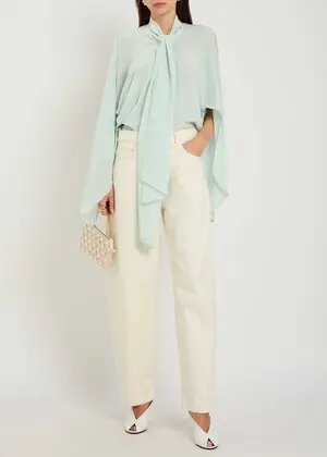 Stella McCartney Tie-effect Silk Shirt
