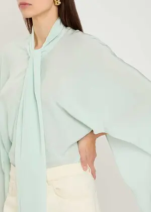 Stella McCartney Tie-effect Silk Shirt