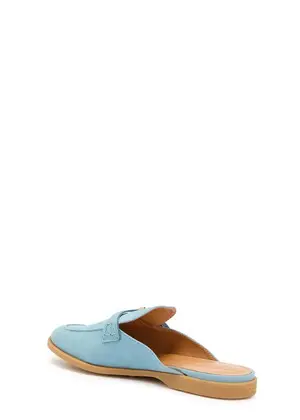 TOD'S Nubuck Sliders With Logo Tag