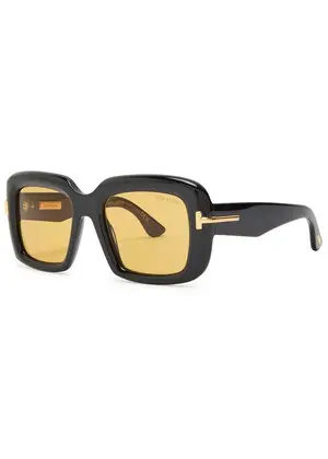 TOM FORD Square Frame Sunglasses - Black