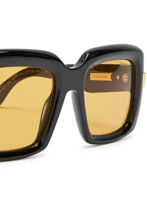 TOM FORD Square Frame Sunglasses - Black