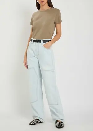 AGOLDE Laria Pieced Barrel-leg Jeans - Light Blue