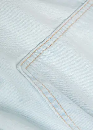 AGOLDE Laria Pieced Barrel-leg Jeans - Light Blue