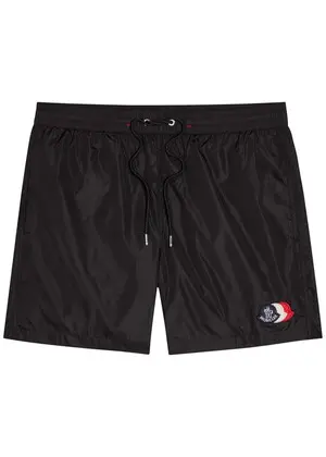 Moncler Logo Swim Shorts - Black