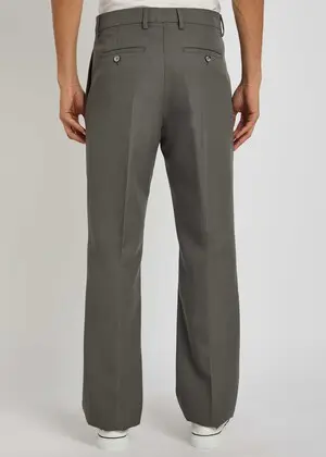 AMI Paris Straight-leg Wool Trousers