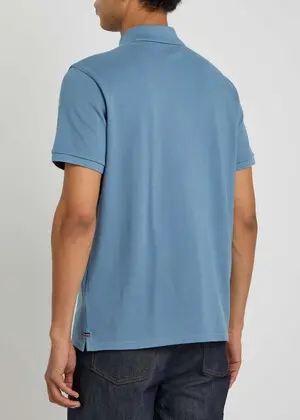 Moncler Logo-appliquéd Piqué Cotton Polo Shirt