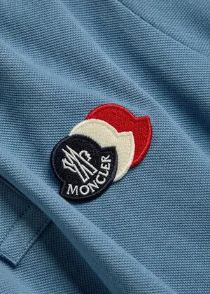 Moncler Logo-appliquéd Piqué Cotton Polo Shirt