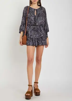Isabel Marant Étoile Printed Silk Shorts