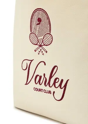Varley Robinson Embroidered Canvas Tote Bag - Ivory
