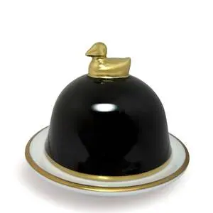 ELISKÁ Butter Dish With Canard - Black