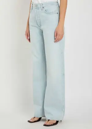 AGOLDE Arc Wide-leg Jeans - Light Blue