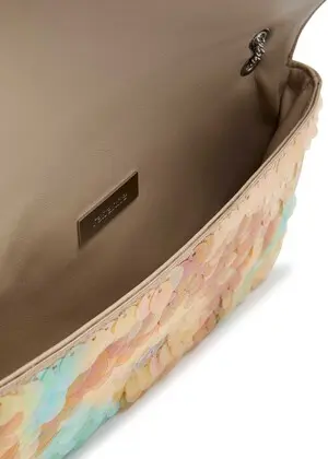 Rabanne Disc Embellished Leather Shoulder Bag - Multicoloured