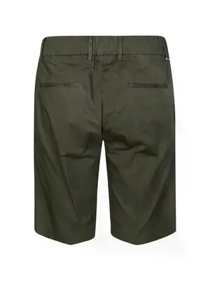 BE ABLE Pleated Detail Bermuda Shorts - Green