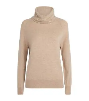 WILLIAM SHARP Cashmere Crystal-embellished Rollneck Sweater