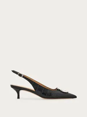 Ferragamo Croc Effect Pumps