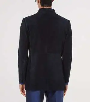 TOM FORD Suede Double-breasted Blazer