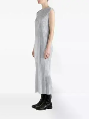 Issey Miyake Plissé Sleeveless Dress - Grey