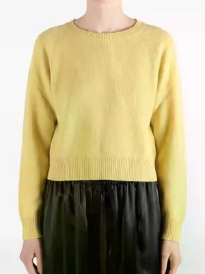 MARGARET HOWELL Raglan Sleeve Fine Knit Crew Neck Sweater