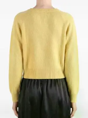 MARGARET HOWELL Raglan Sleeve Fine Knit Crew Neck Sweater