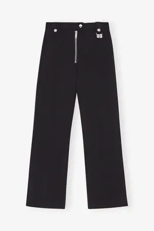 GANNI Bonded Crepe Pants
