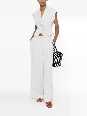 Imperial Pleated Wide-leg Trousers