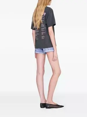 ANINE BING Cade Smiley Graphic T-shirt - Grey