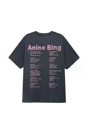 ANINE BING Cade Smiley Graphic T-shirt - Grey