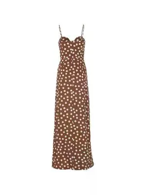 Raquel Diniz Polka Dot Maxi Dress