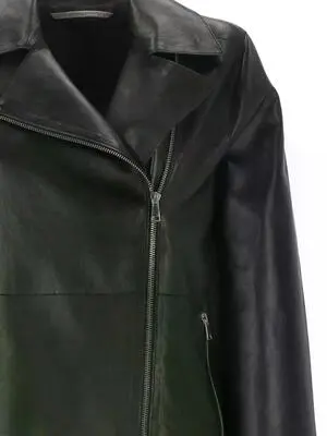 THE JACKIE LEATHERS Asymmetric Zip-fastening Jacket