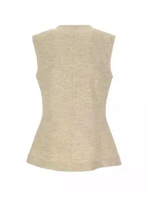 EMMA E GAIA Sleeveless Button-up Waistcoat