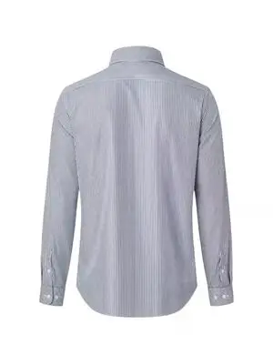 Corneliani Vertical-stripe Long-sleeve Shirt - Grey