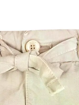 BRIGLIA 1949 Beige Slub Texture Drawstring Shorts - Neutrals