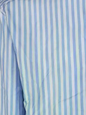 XACUS Stripe-pattern Shirt - Blue