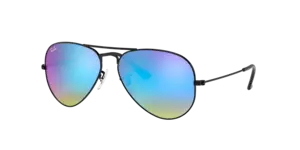 Ray-ban Aviator Sunglasses With Gradient Flash Lenses - Solid Color
