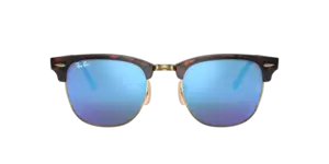 Ray-ban Clubmaster Sunglasses With Flash Lenses - Blue Flash