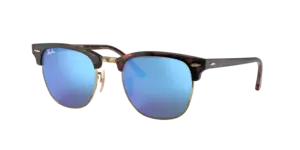 Ray-ban Clubmaster Sunglasses With Flash Lenses - Blue Flash