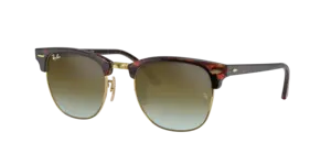 Ray-ban Ray-Ban Clubmaster Sunglasses With Blue Flash Lenses Green Gradient Flash