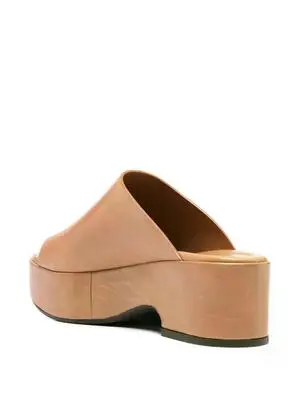 CURIOSITÈ Platform Leather Sandals