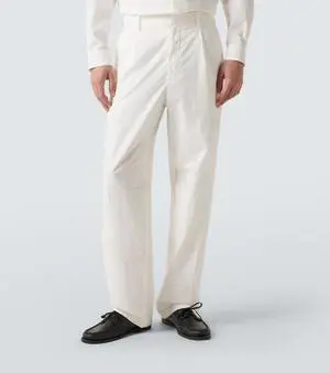 Auralee Cotton Straight Leg Trousers