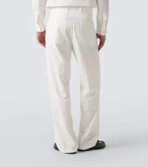 Auralee Cotton Straight Leg Trousers