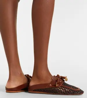 ANCIENT GREEK SANDALS Naveta Woven Leather Boat Shoes
