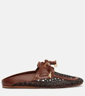 ANCIENT GREEK SANDALS Naveta Woven Leather Boat Shoes