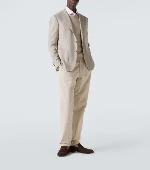 Canali Suede Penny Loafers