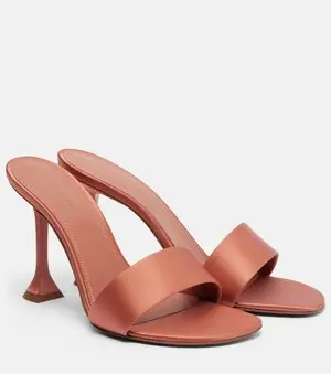 Amina Muaddi Amina Muaddi Andreea Satin Sandals Pink