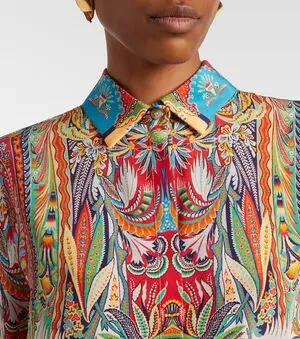 Etro Printed Silk Shirt