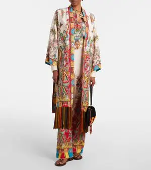 Etro Printed Silk Shirt