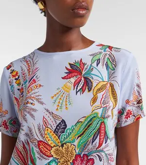 Etro Paisley Silk Crêpe De Chine Top