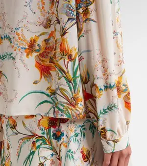 Etro Floral Ruffled Blouse