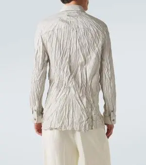 Zegna Striped Silk Shirt